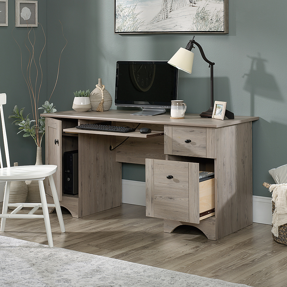 Sauder - Computer Desk - Laurel Oak - Angle