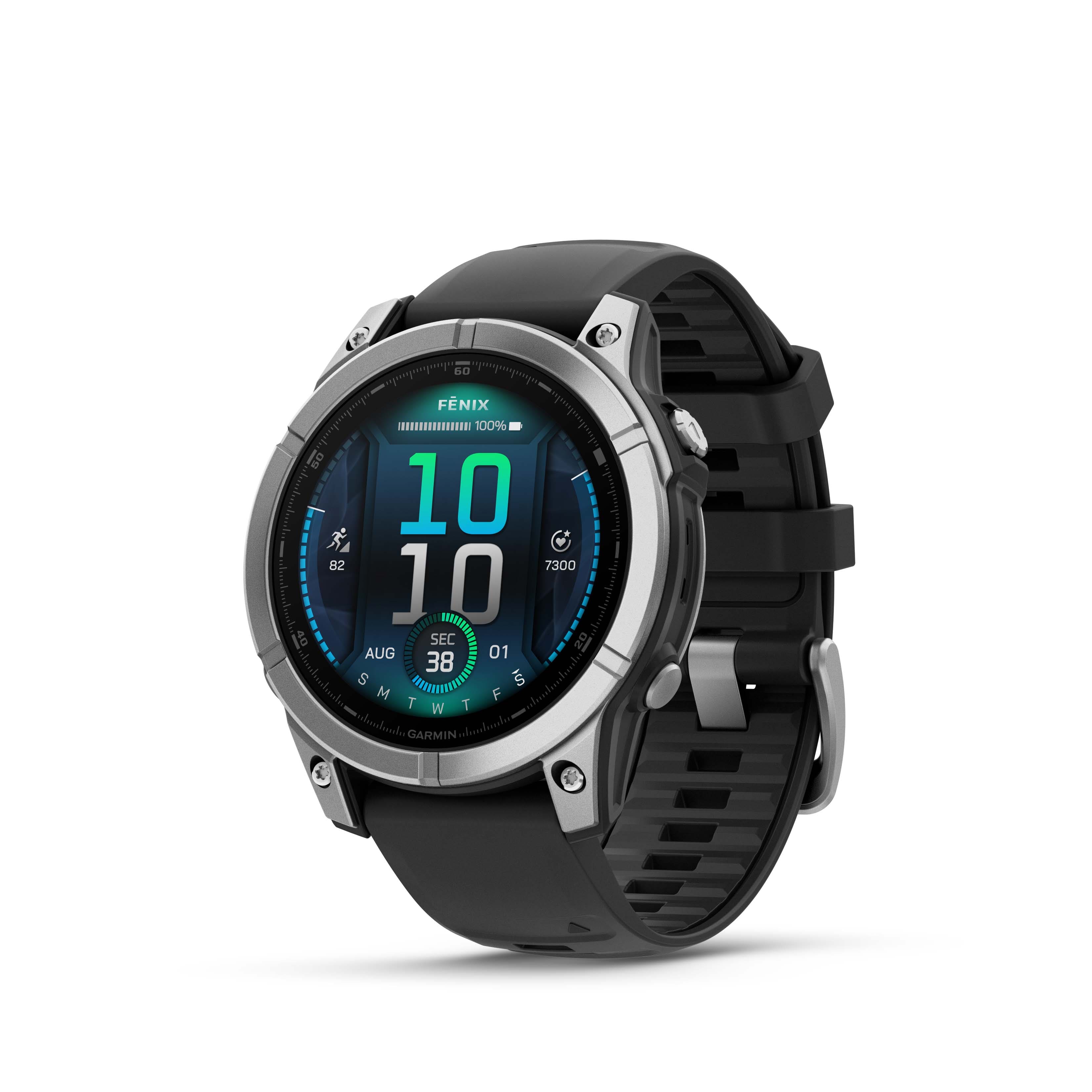 Garmin - fēnix E GPS Smartwatch 47mm Fiber-reinforced polymer ...